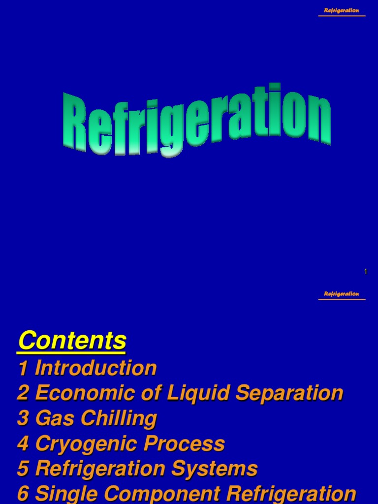 Refrigeration | PDF | Refrigeration | Propane