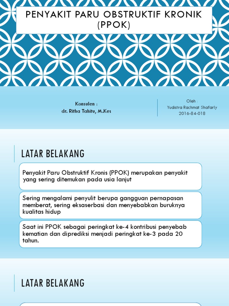 Penyakit Paru Obstruktif Kronik | PDF