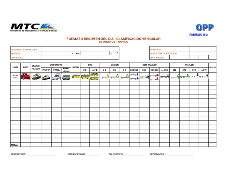 Formato Vehicular MTC Word | PDF | Vehículos de ruedas | Vehículo de motor