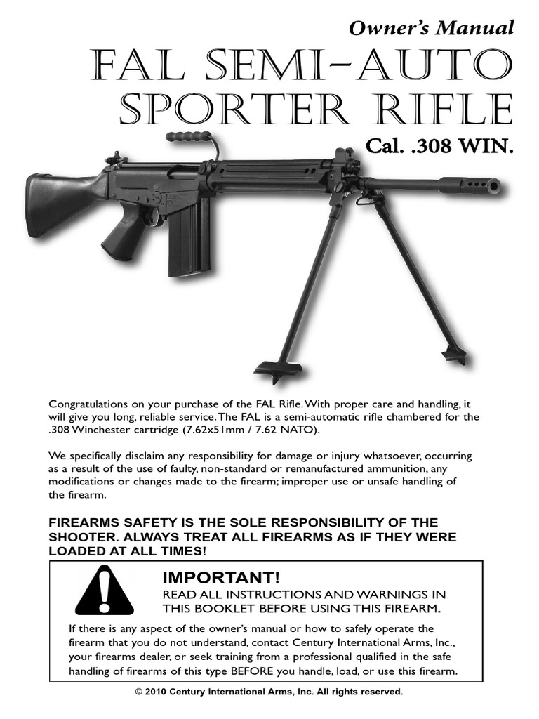 Fal Rifle Manual Final | PDF | Firearms | Magazine (Firearms)