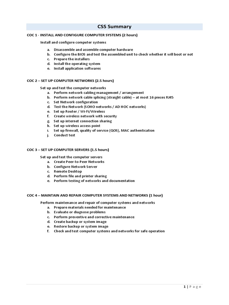 CSS Summary Lessons | Download Free PDF | Remote Desktop Services ...