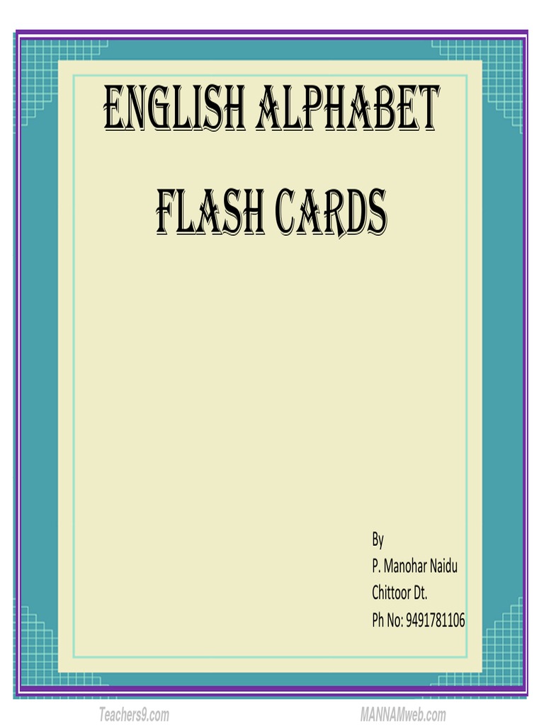 English Alphabet Flash Cards | PDF