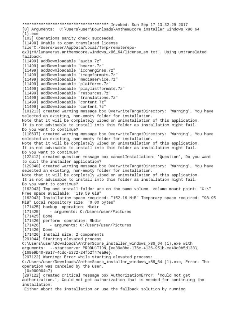Installation Log | PDF | Operating System Technology | Computer Data