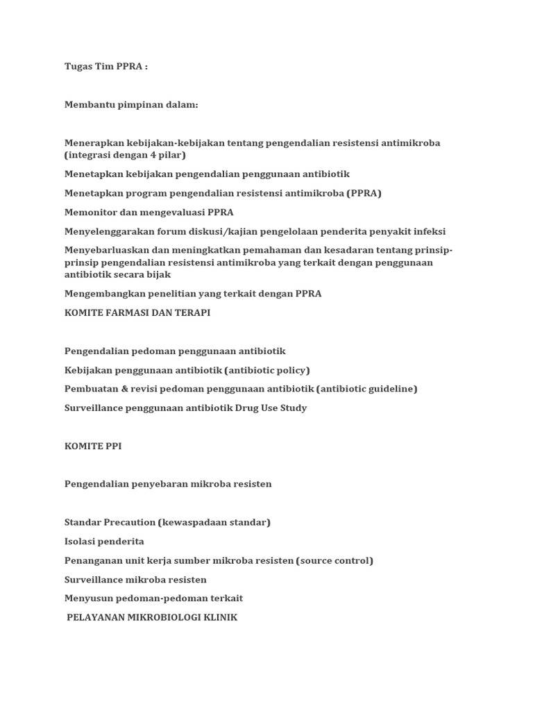 Tugas Tim PPRA | PDF