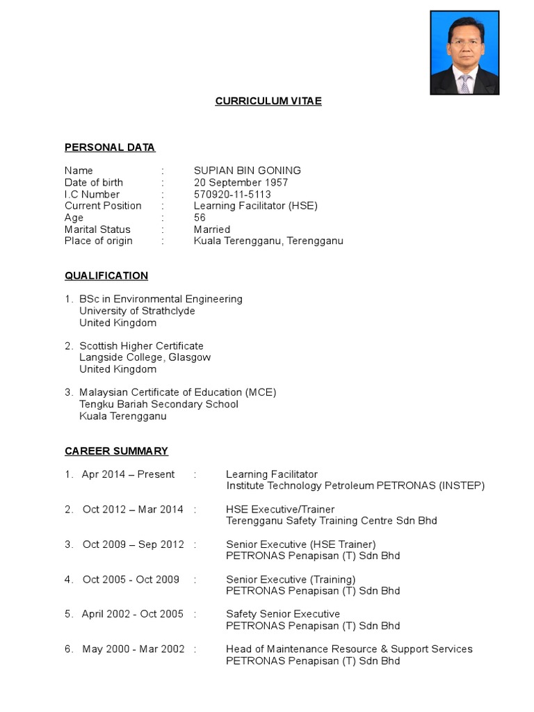 Resume - SG (Rev 3) | PDF | Occupational Safety And Health | Safety