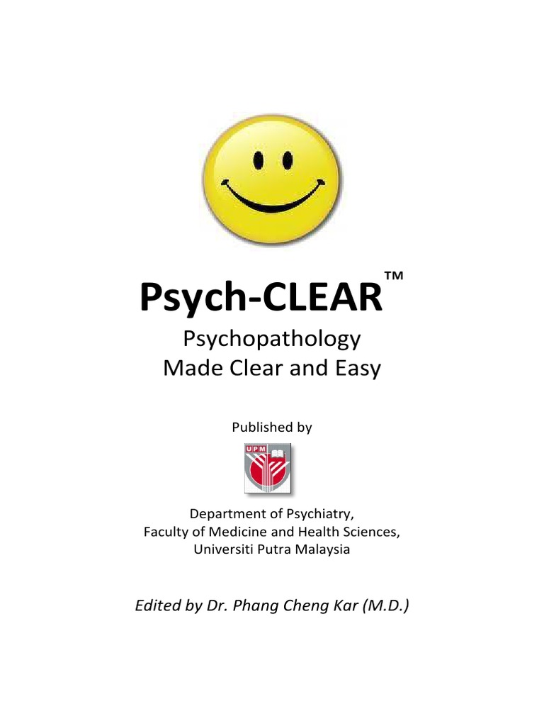 Psych-CLEAR: Psychopathology Made Clear and Easy | Download Free PDF ...
