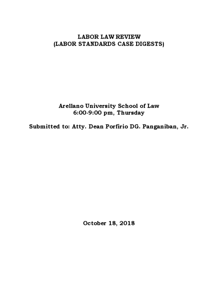 Labor Review Digest On Labstand | PDF | Employment | United States ...