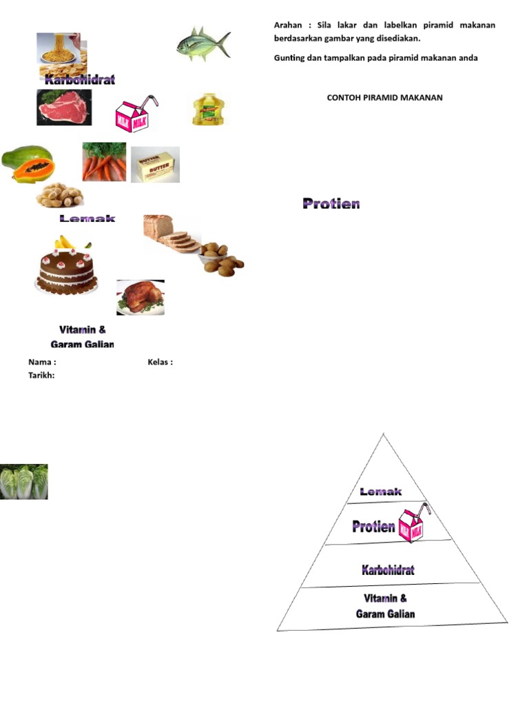 Latihan Piramid Makanan | PDF