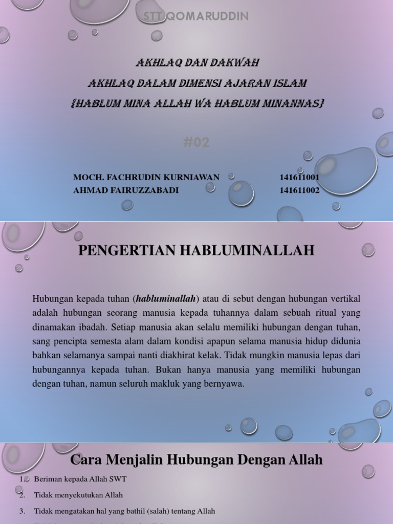 Habluminalah Dan Habluminannas | PDF