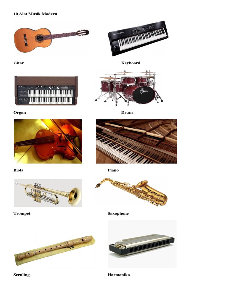10 Alat Musik Modern dan Tradisional | PDF