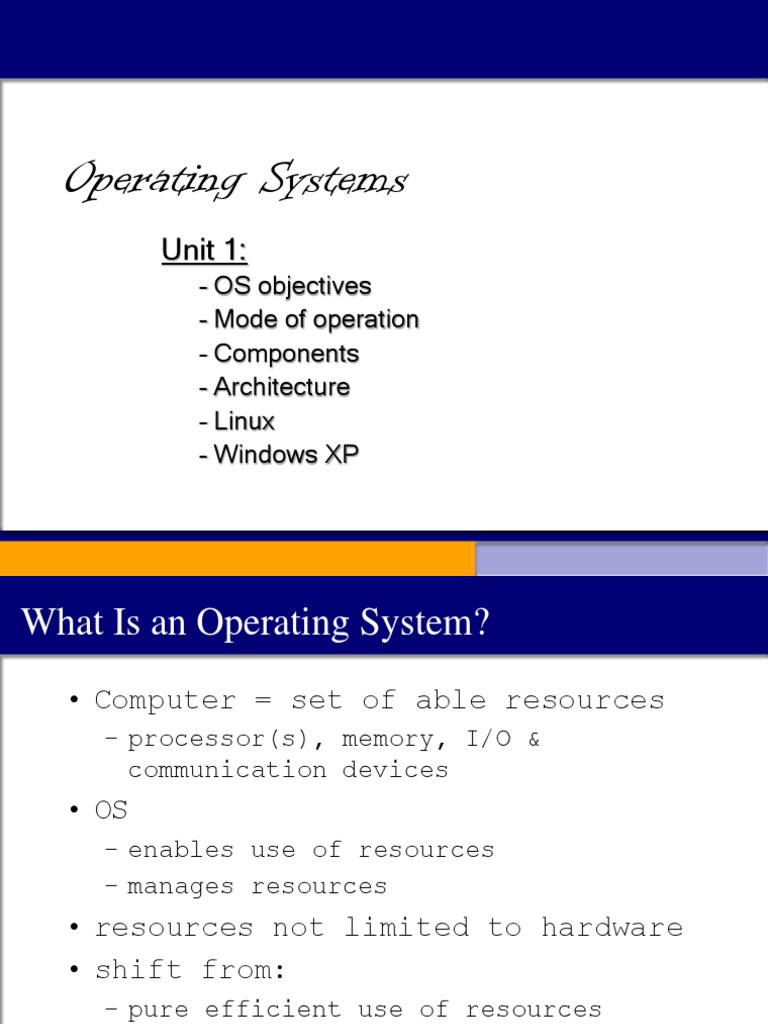 Unit 1 | PDF | Kernel (Operating System) | Operating System