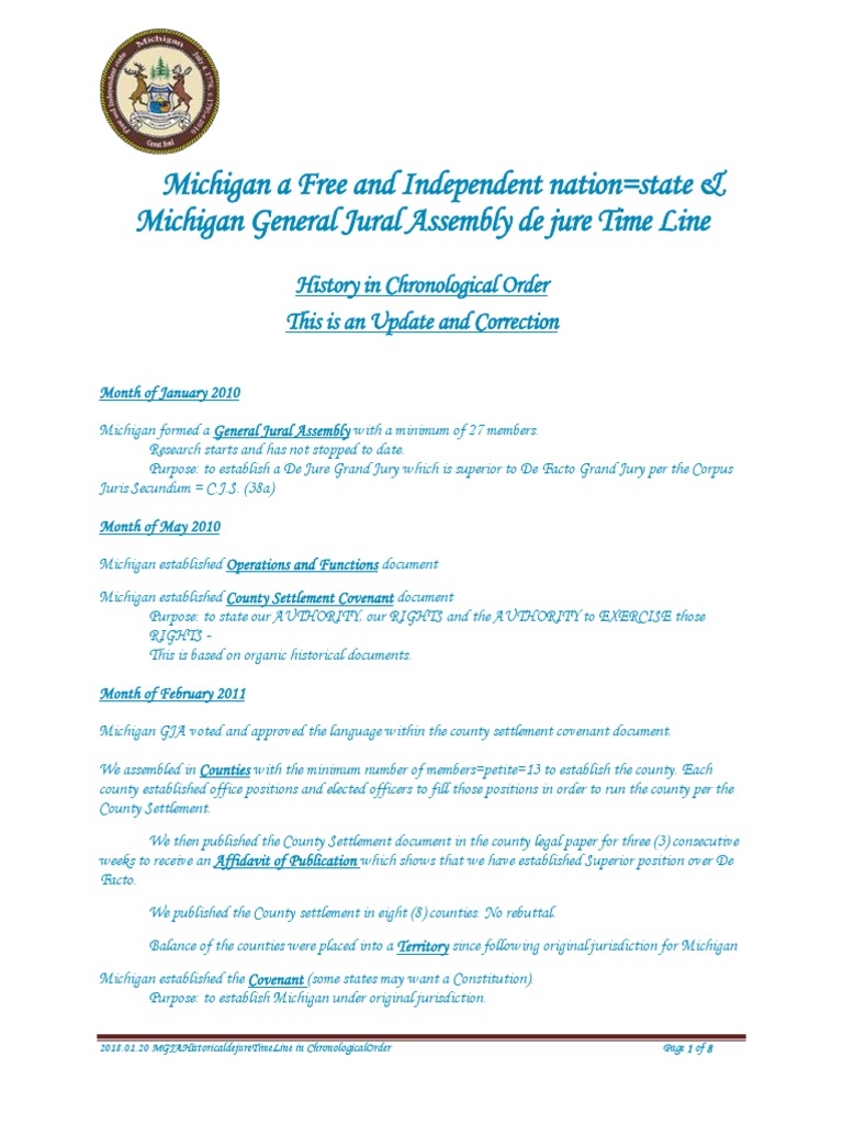 2018.01.23 Number Two Mgja Time Line 8 Page History PDF Secure | PDF ...