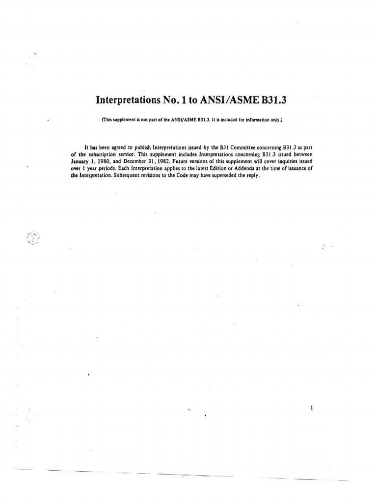 ASME B31.3 Interpretation | PDF | Pipe (Fluid Conveyance) | Heat Treating
