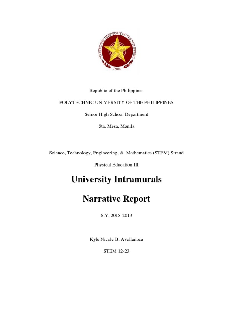 Essay About Intramurals | PDF | Sports | Psychological Concepts