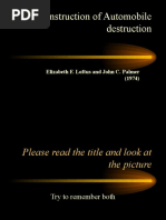 Loftus & Palmer (1974) | PDF | Memory | Experiment