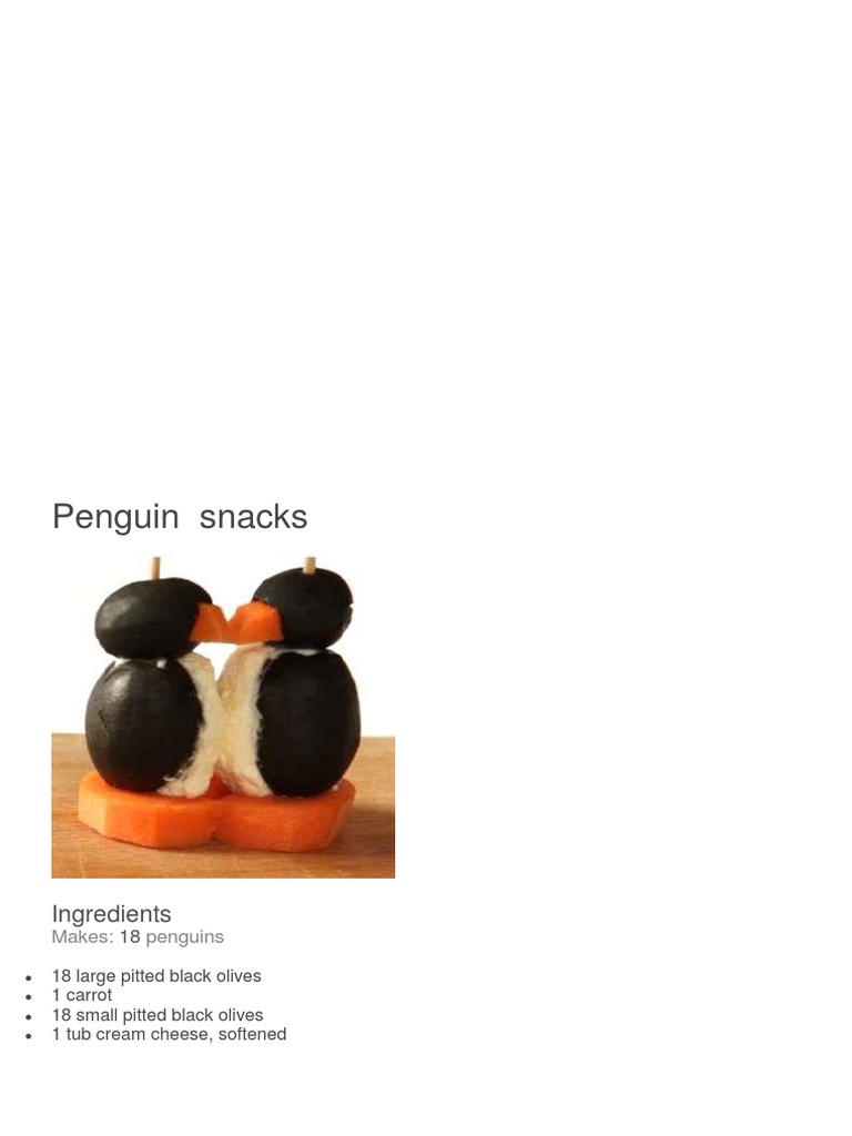 Penguin Snacks: Ingredients | PDF