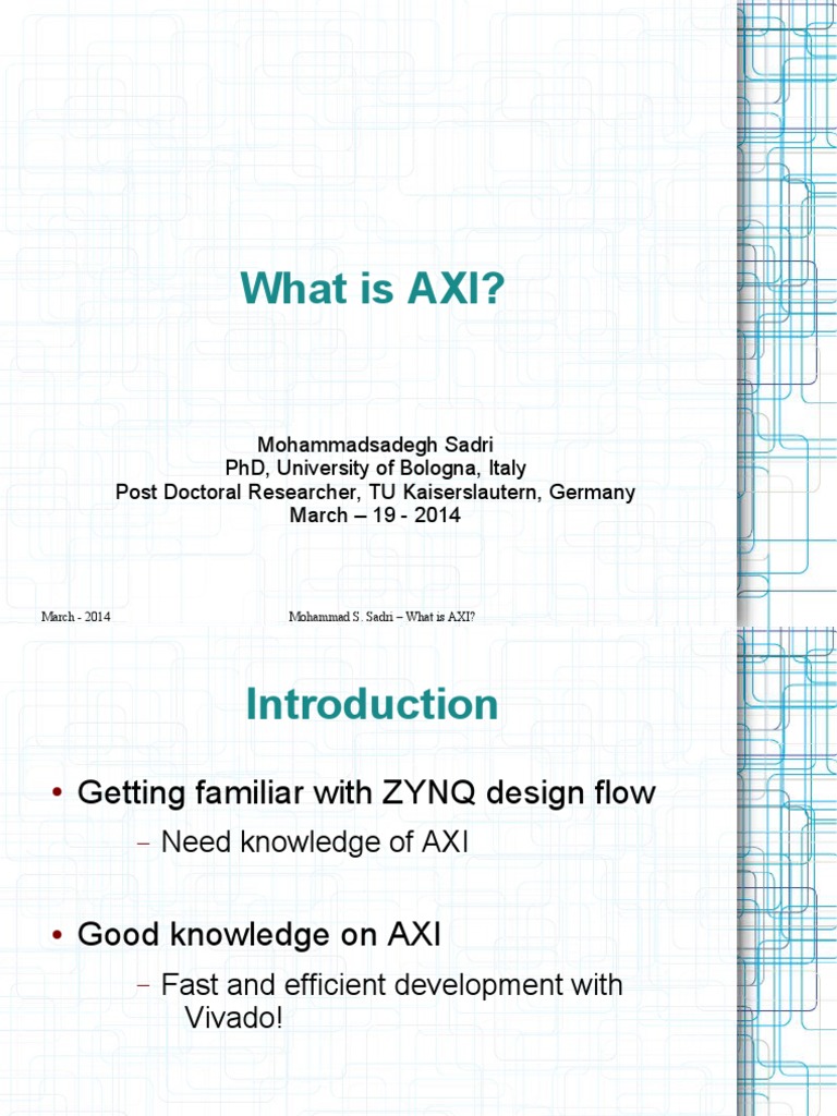 Axi | PDF | System On A Chip | Digital Electronics