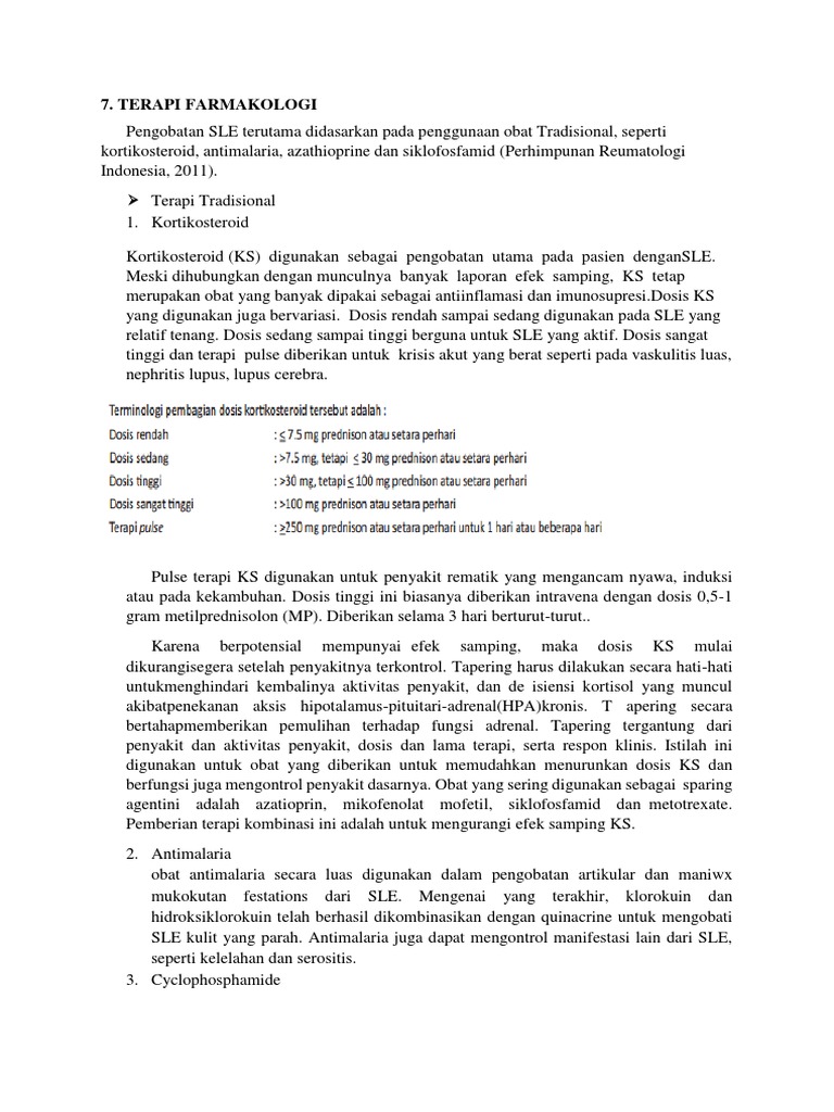 Terapi Farmakologi SLE | PDF
