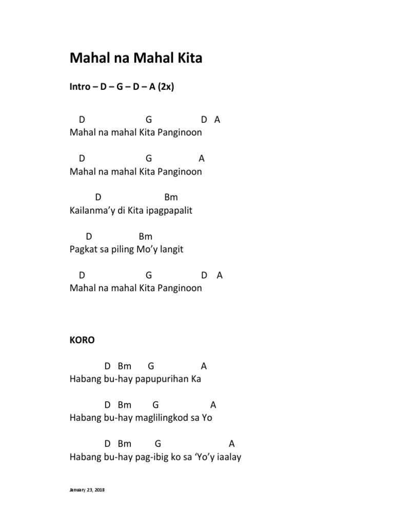 Mahal Na Mahal Kita | PDF