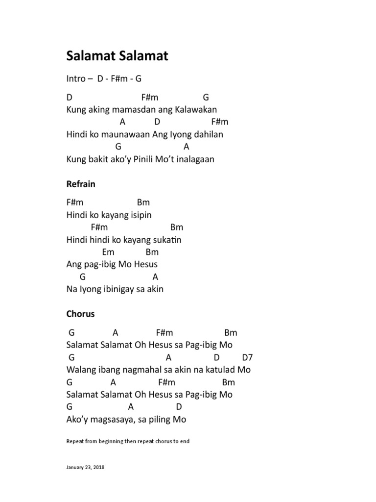 Salamat Salamat | PDF