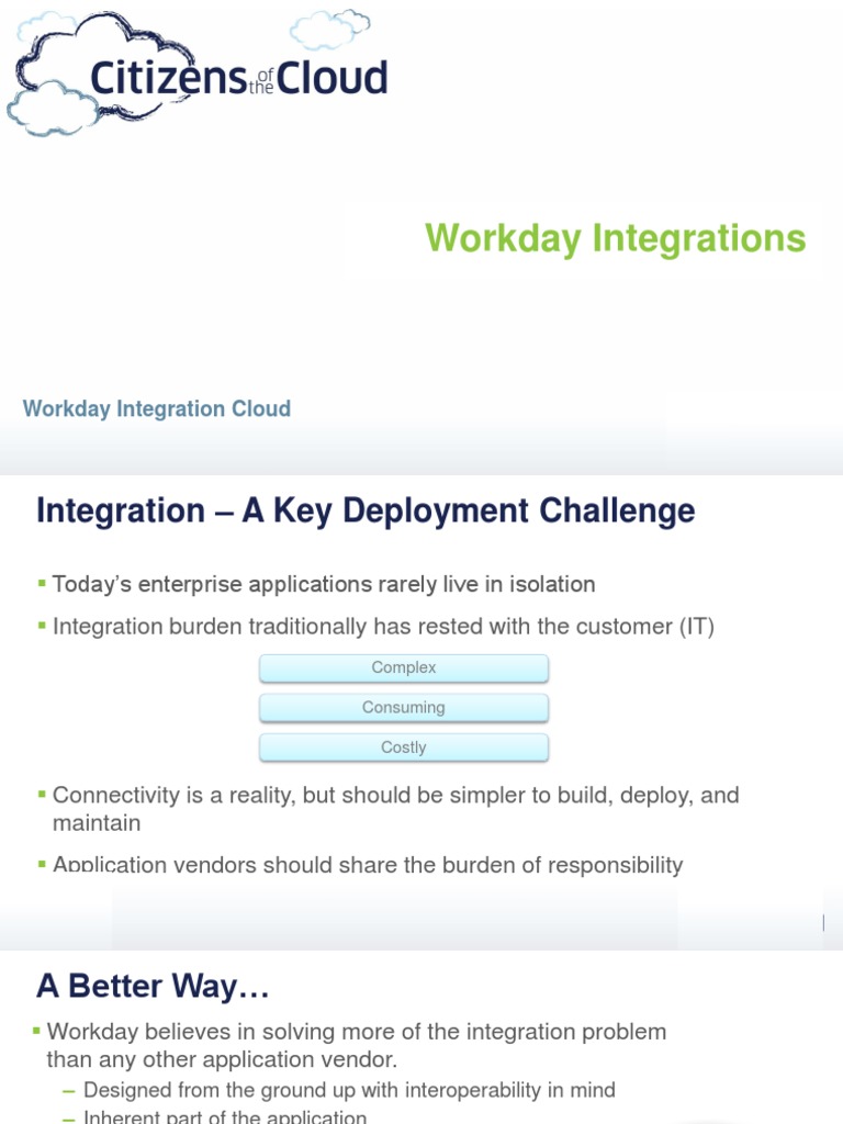 Workday Integration Overview1 | PDF | Cloud Computing | File Transfer ...