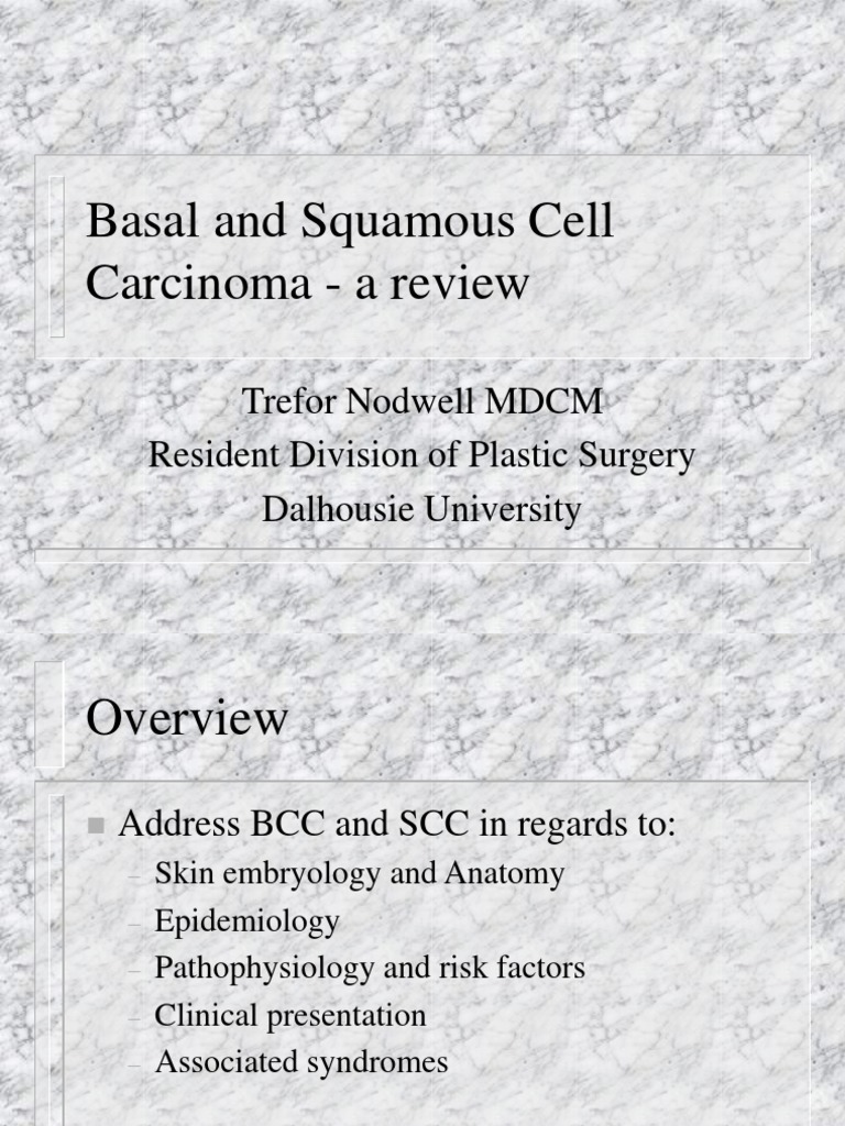 Basal and Squamous Cell Carcinoma Review | PDF | Skin Cancer | Skin