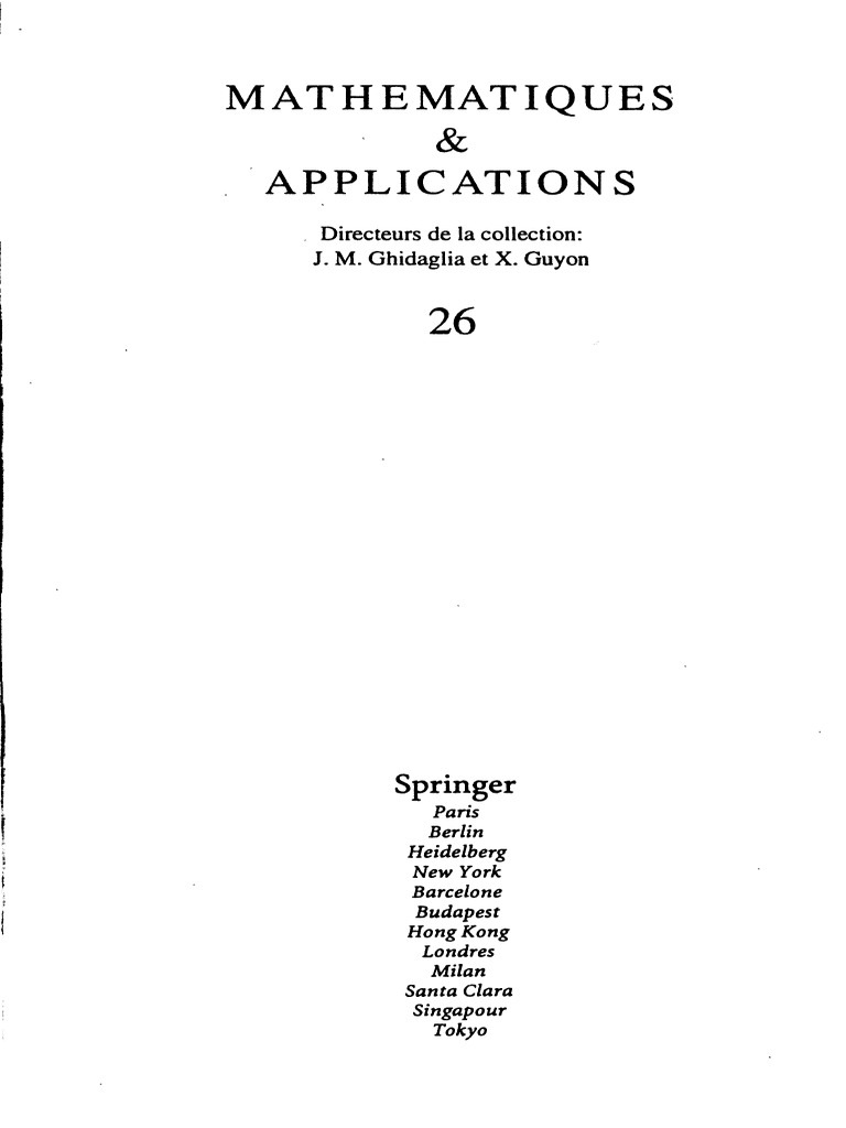 (Mathématiques Et Applications) Lars Hörmander - Lectures On Nonlinear ...