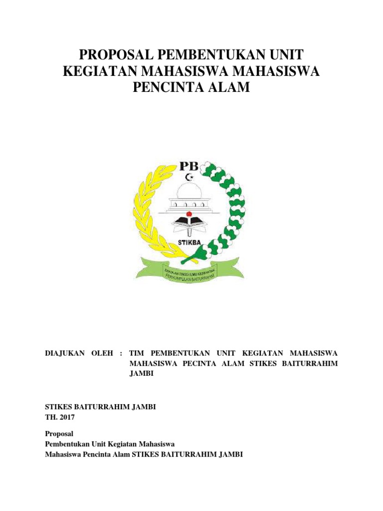 Proposal Ukm Mapala Adiposa | PDF