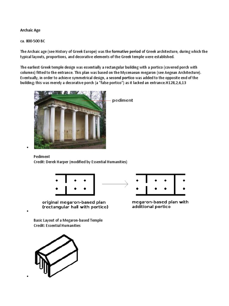 The Emergence of the Greek Temple: Establishing Proportions, Layouts ...