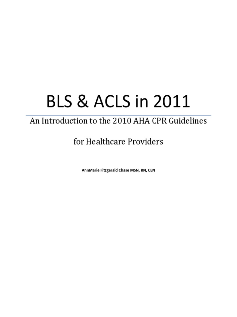 BLS & Acls | PDF | Cardiopulmonary Resuscitation | Cardiac Arrest