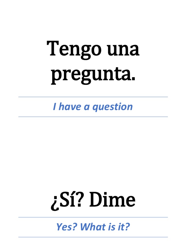 Frases útiles en español e inglés | PDF | Artes del Lenguaje y Comunicación