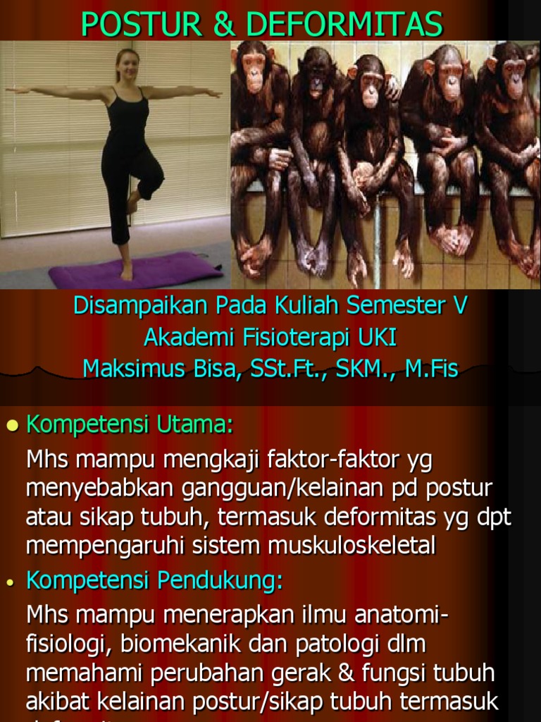 Postur Dan Deformitas | PDF