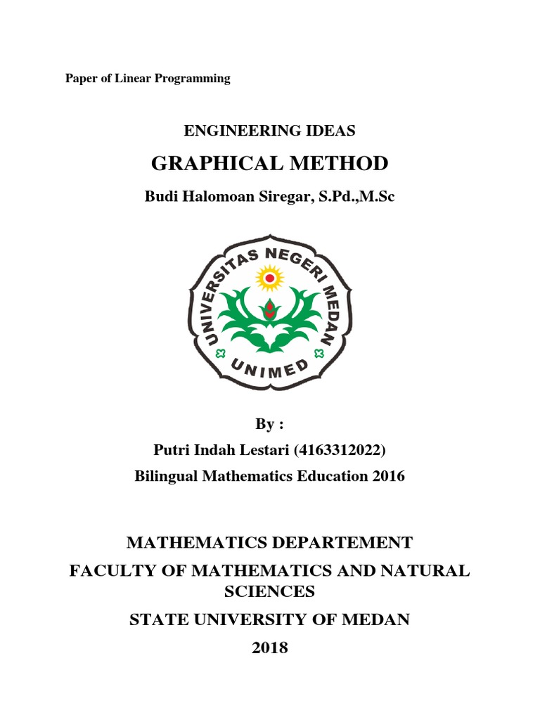 Graphical Analysis of Linear Programming Problems: Exploring Alternative Optimal Solutions ...