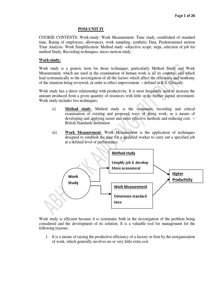 Pom Unit IV April 15 2014 | PDF | Time | Business