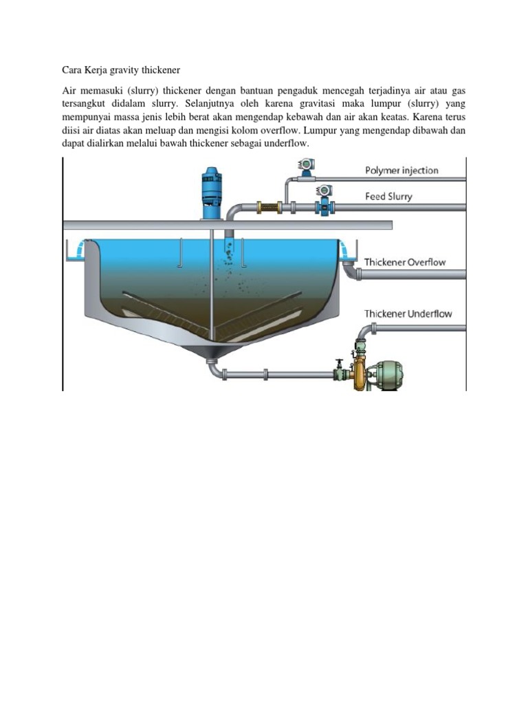 Cara Kerja Gravity Thickener | PDF