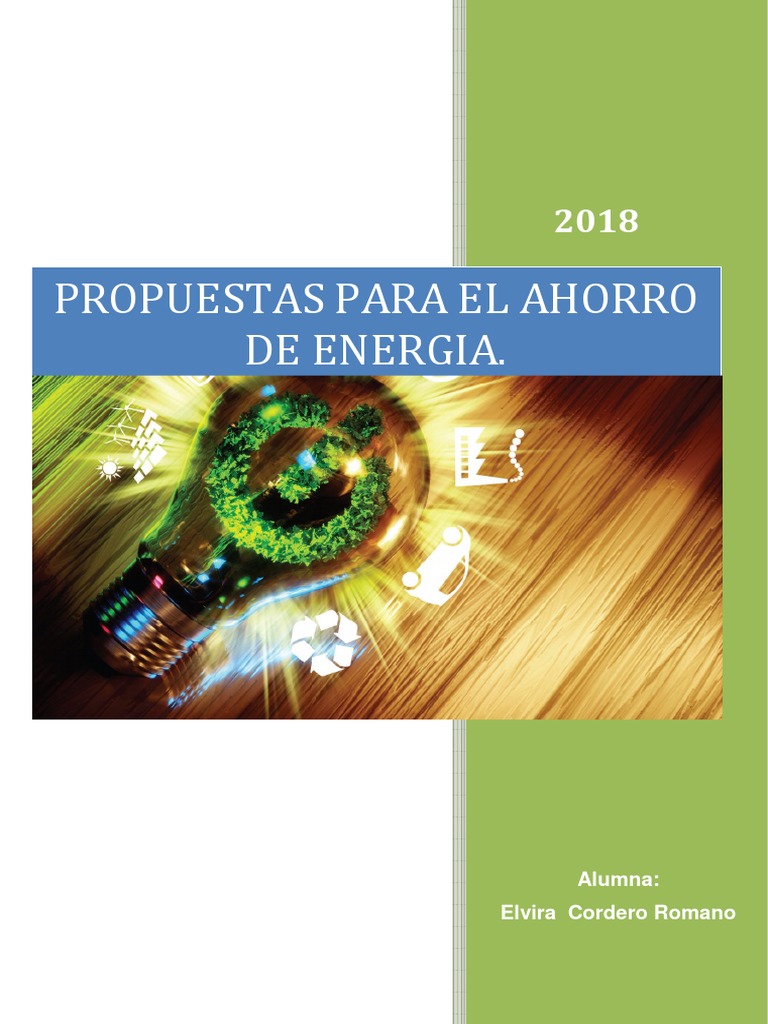 Practica Ahorro de Energia | PDF | Conservación de energía | Vatio