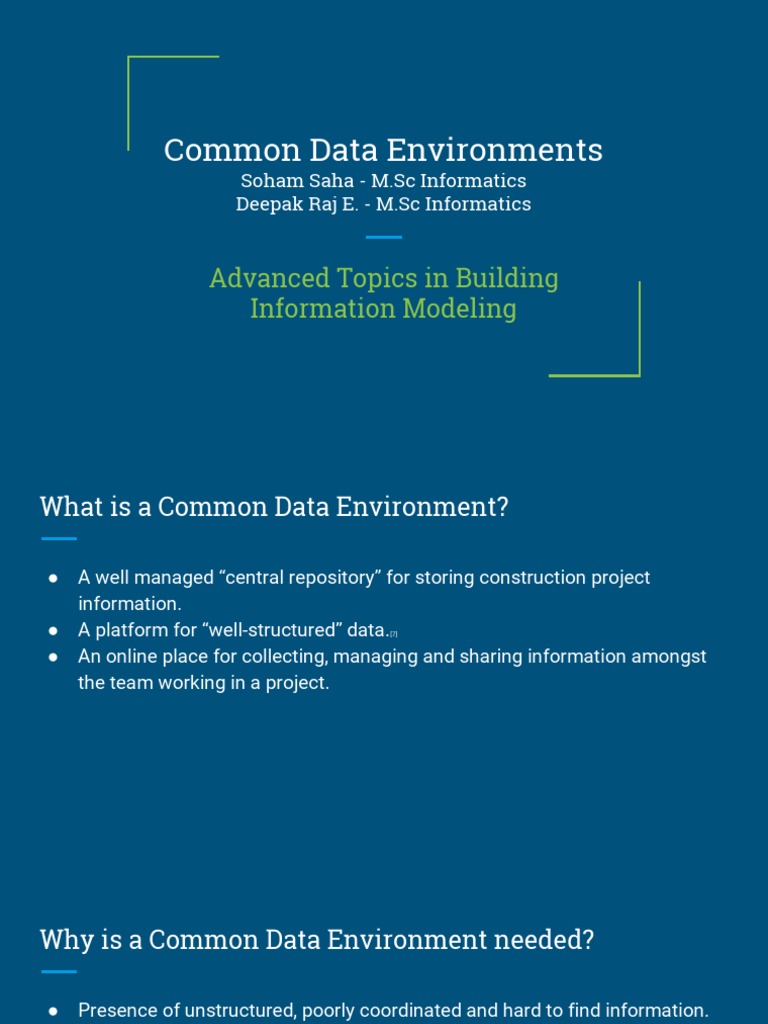 Common Data Environment | PDF