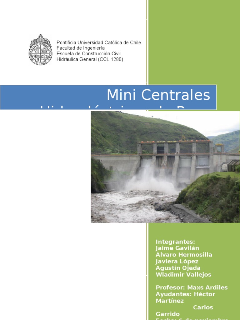 Mini Centrales Hidroeléctricas de Paso | PDF | Turbina | Hidroelectricidad