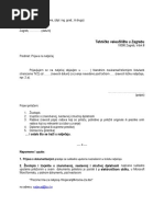Primjer Dopisa | PDF
