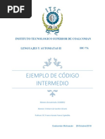 UNIDAD 2.-Generación de Código Intermedio | PDF