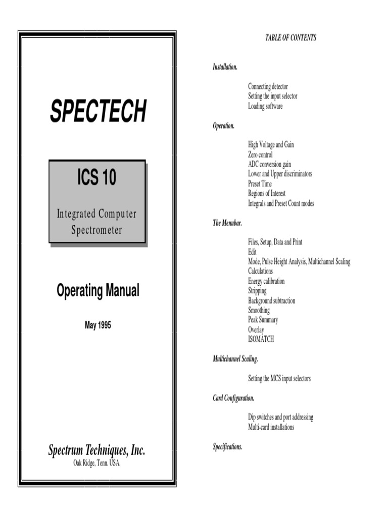 Ics Dos Manual | PDF | Analog To Digital Converter | Amplifier