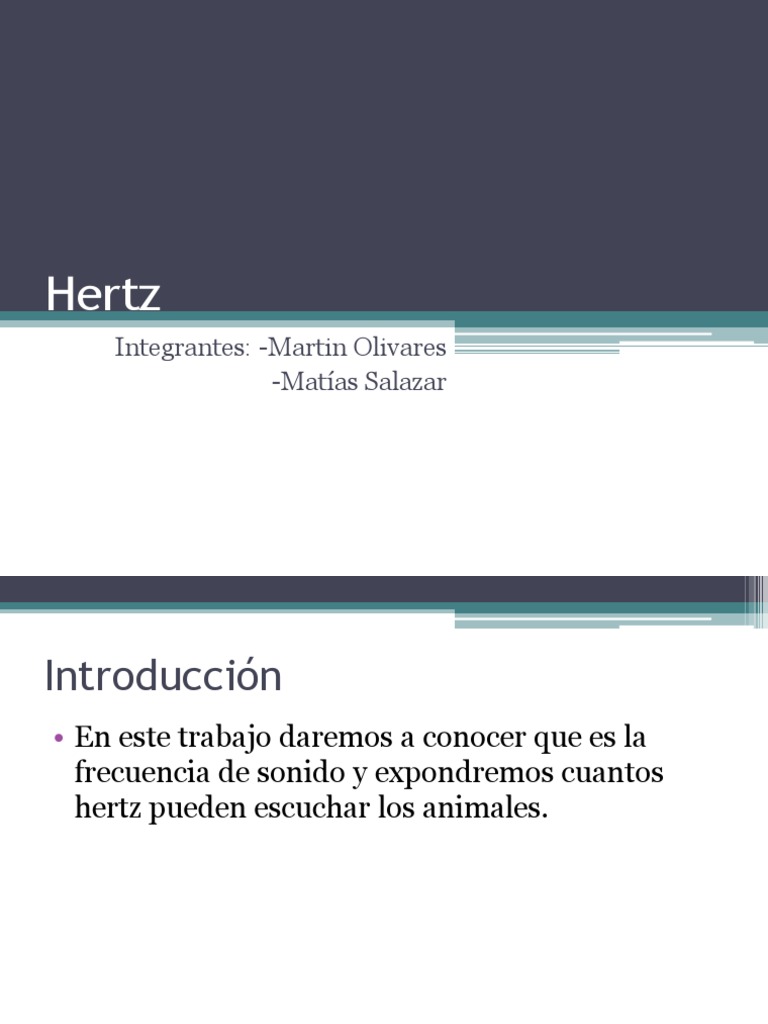 Hertz | PDF | Sonido | Frecuencia