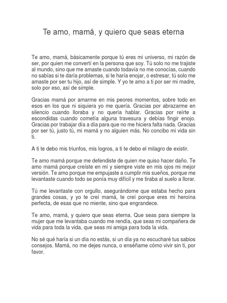 Te Amo Mama Pdf
