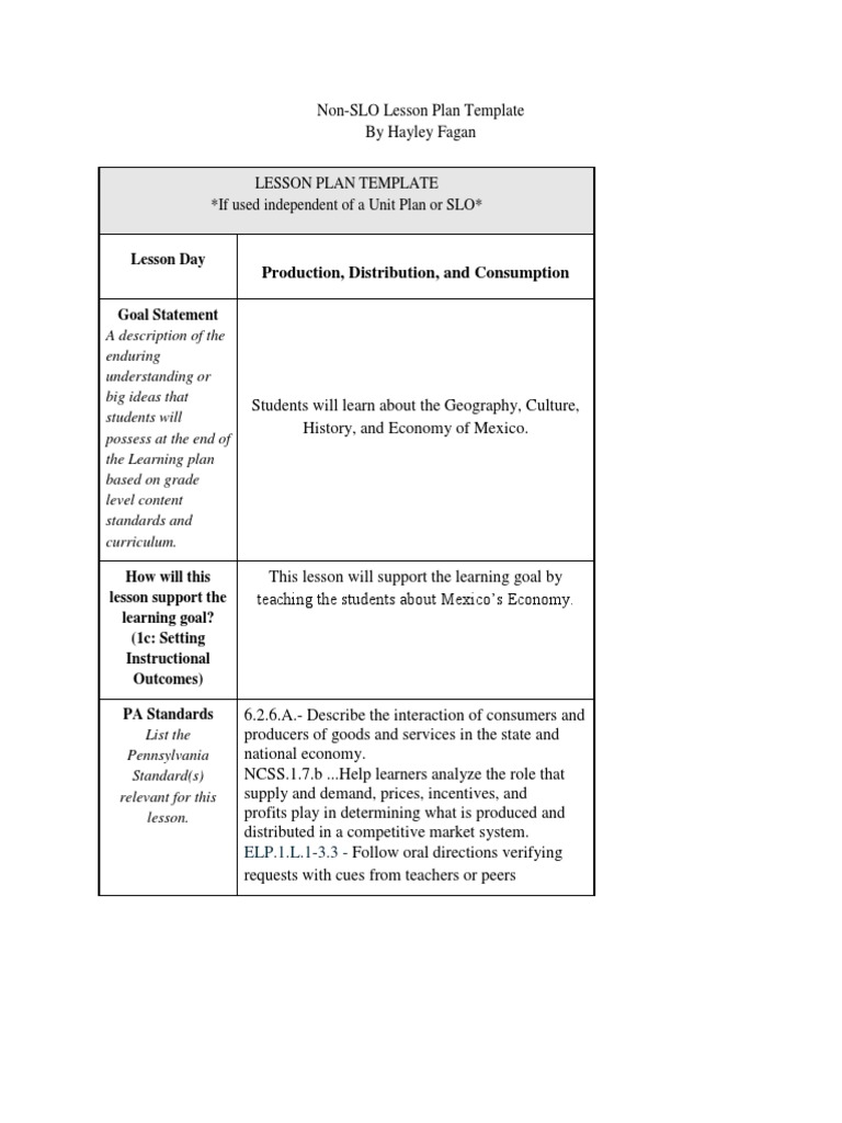 Lesson Plan 2 MGP 335 | PDF | Lesson Plan | Individualized Education ...