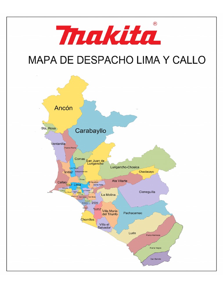 Mapa Lima Metropolitana - MAKITA