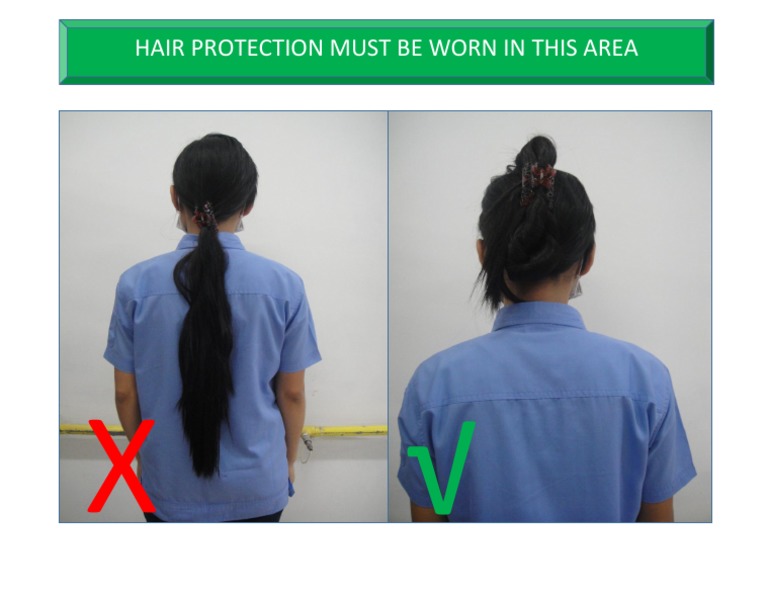 Hair Protection Required Here | PDF