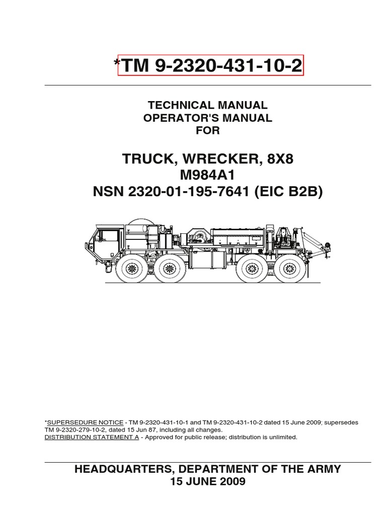 M984A1 | PDF | Crane (Machine) | Fires