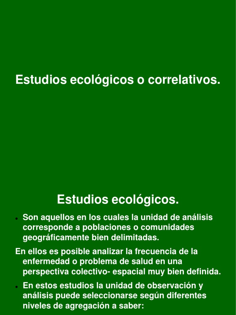Estudios Ecologicos | PDF | Cociente de inteligencia | Correlación y ...