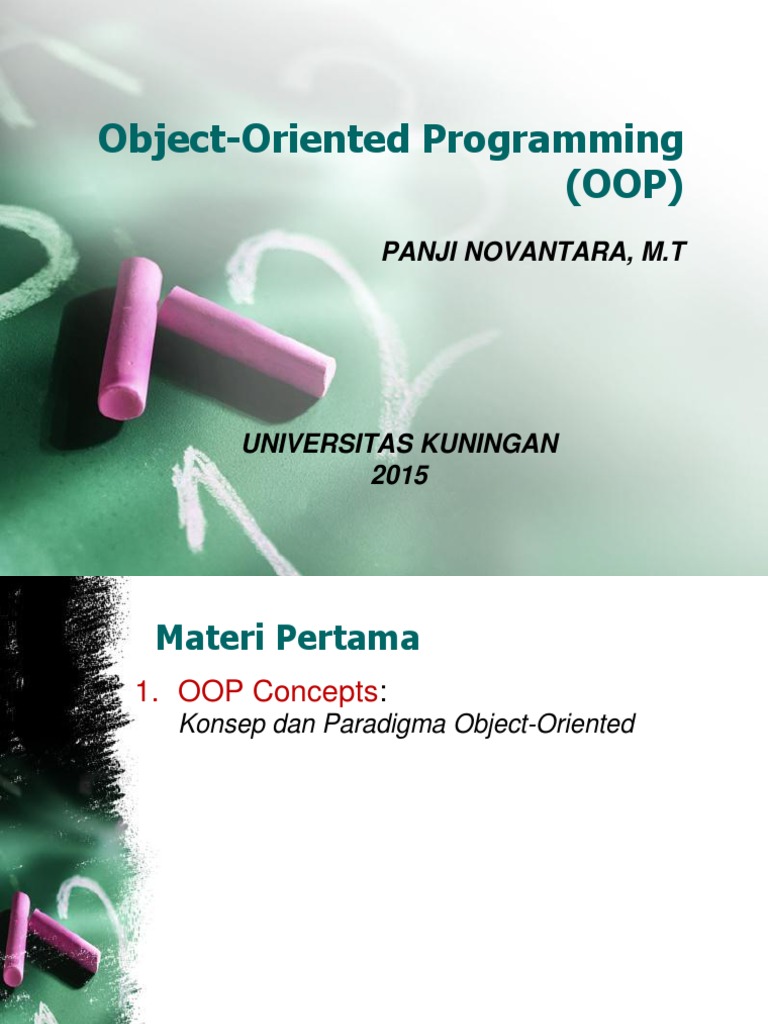Object Oriented Programming Oop | PDF