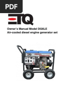 DG7500SE Diesel Generator Manual | PDF | Diesel Engine | Electric Generator